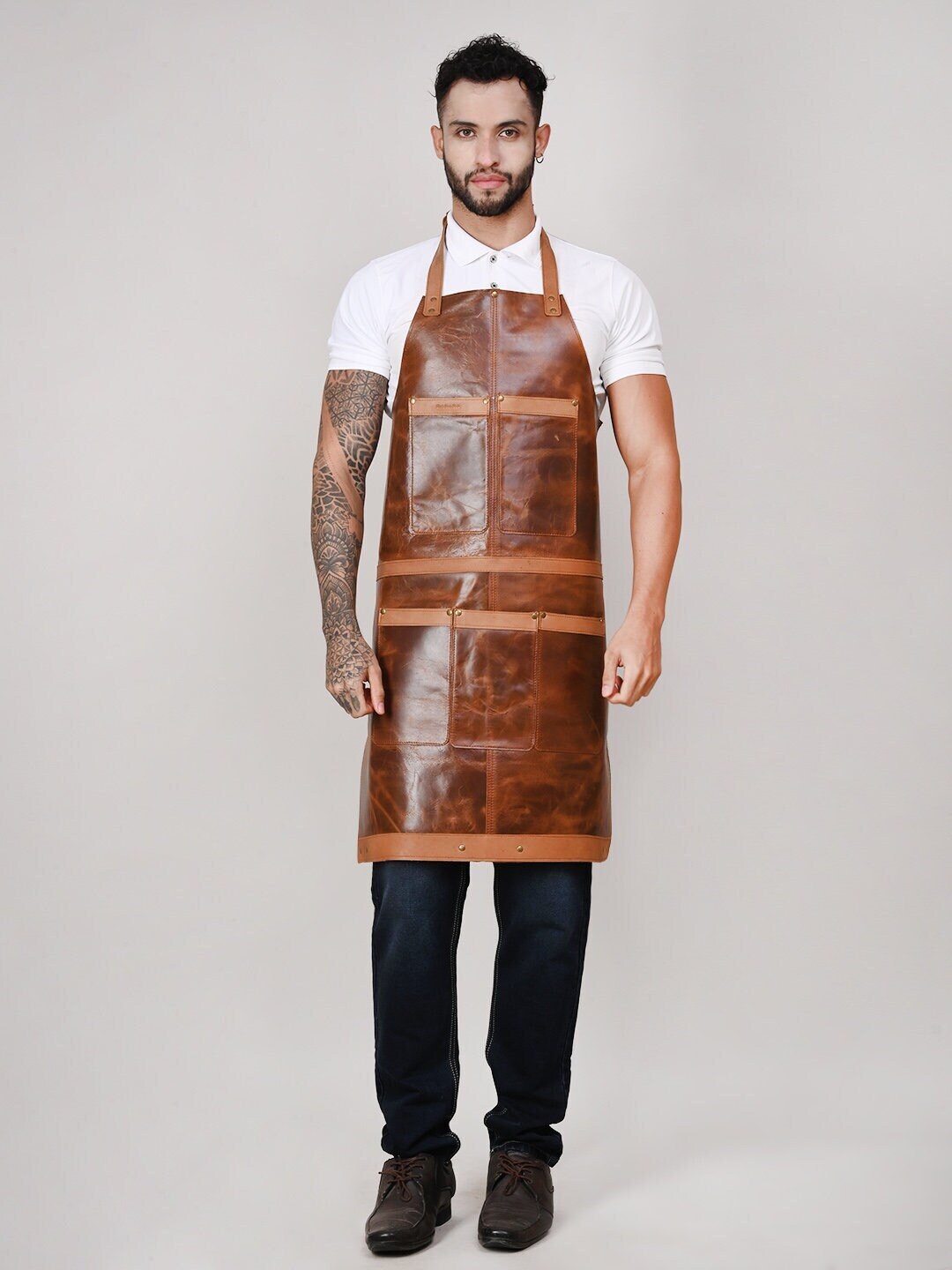 Customized Leather Apron Apron for Men Designer Apron Protective ...