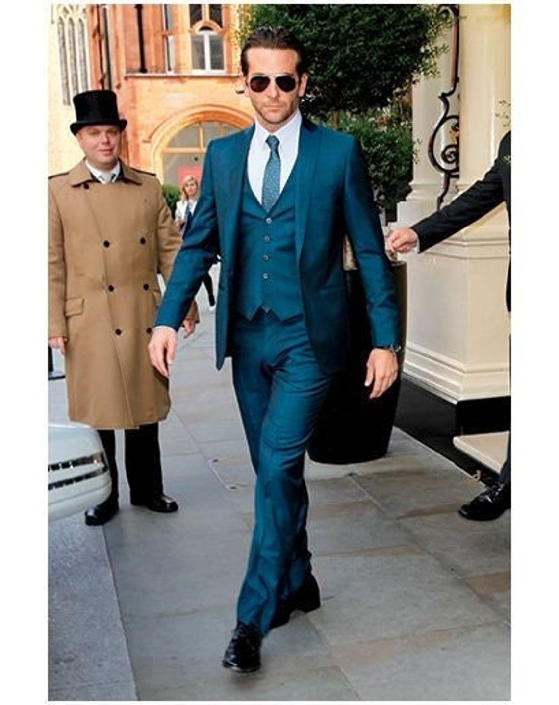 Teal Blue Suit for Men 3 Piece Suit for Groom and Groomsmen - Etsy
