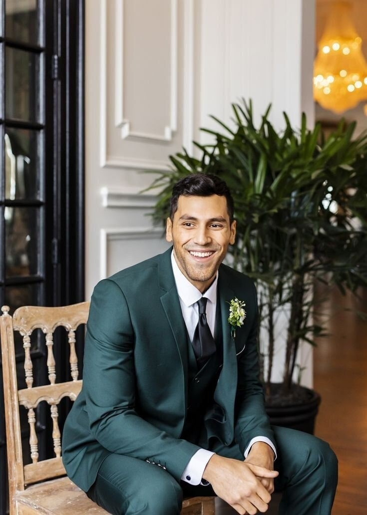 Green Suit for Men 3 Piece Suit for Groom and Groomsmen - Etsy