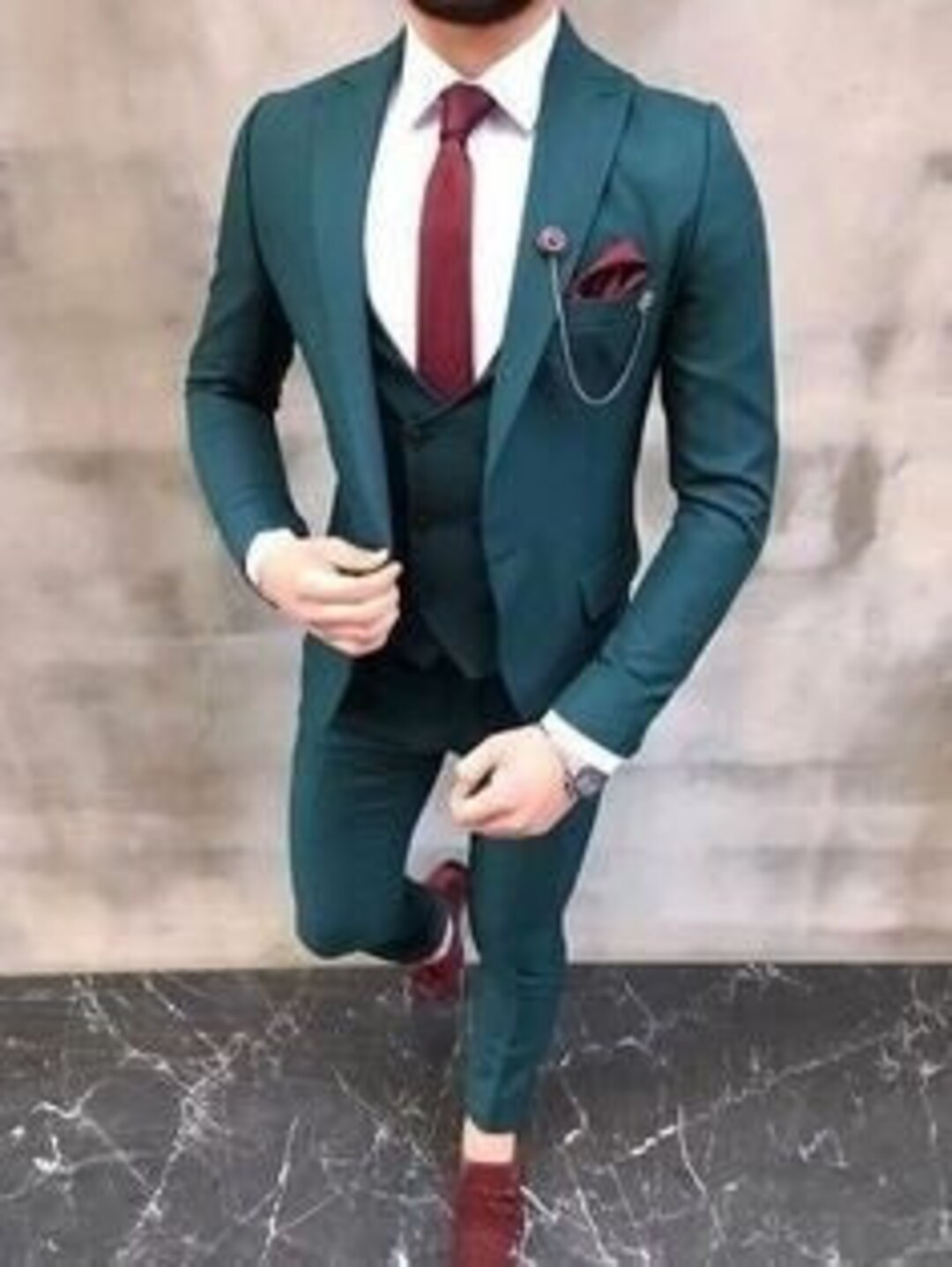 Teal Green Suit for Men, Elegant Wear for Prom, Dinner, Party Wear ...