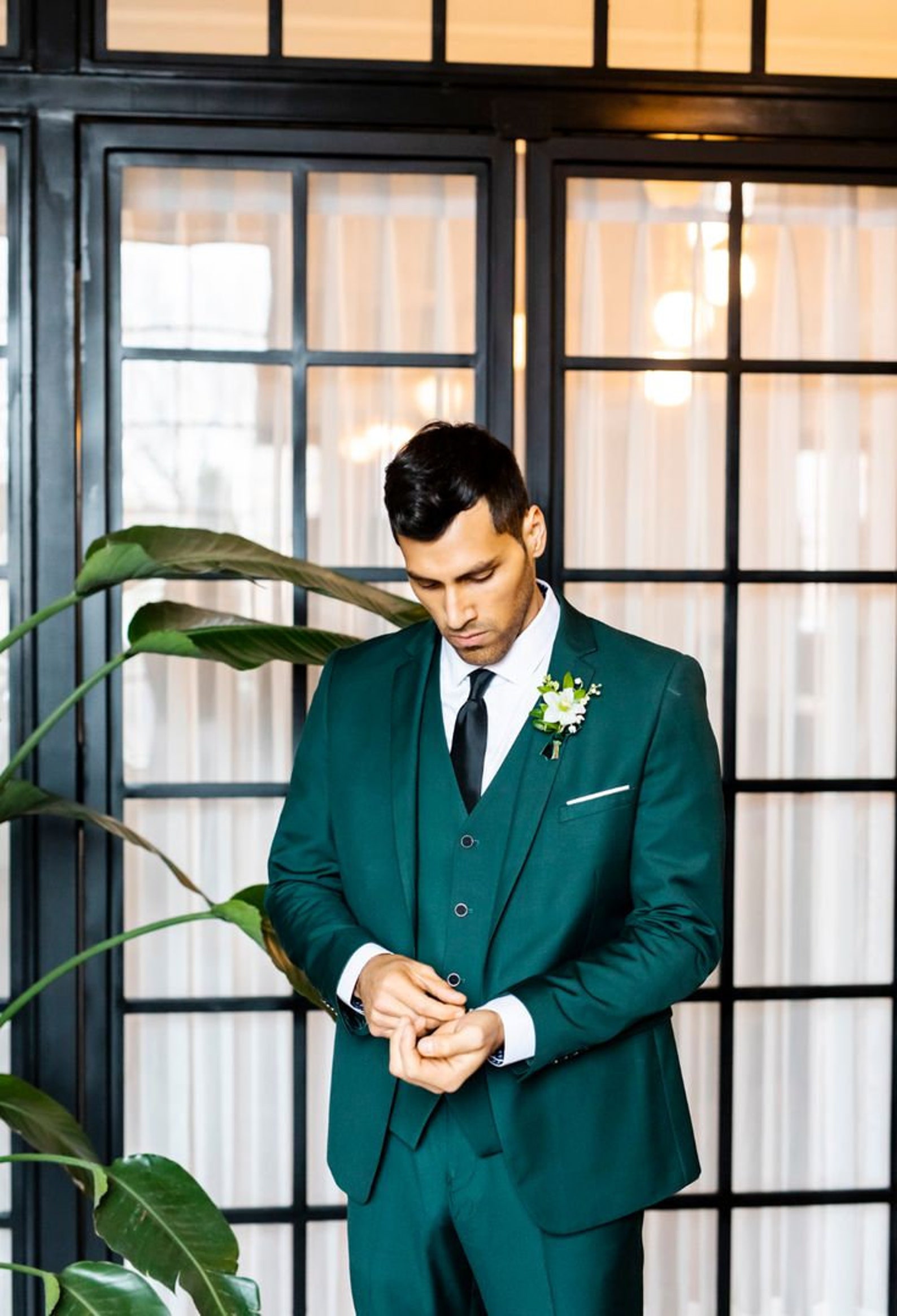 Green Suit for Men 3 Piece Suit for Groom and Groomsmen - Etsy