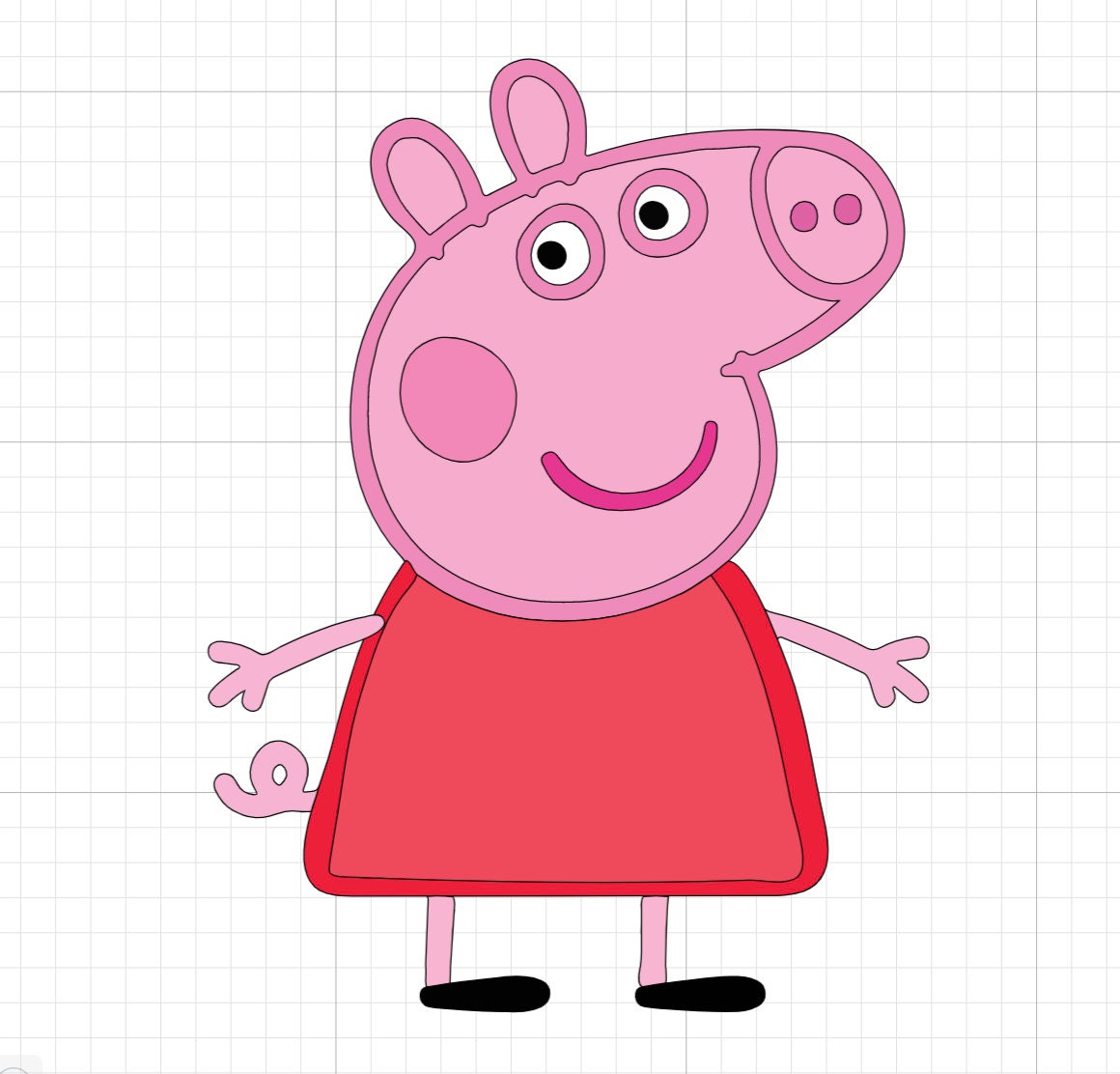 Peppa Pig SVG Peppa Pig dxf Peppa Pig eps Peppa Pig | Etsy