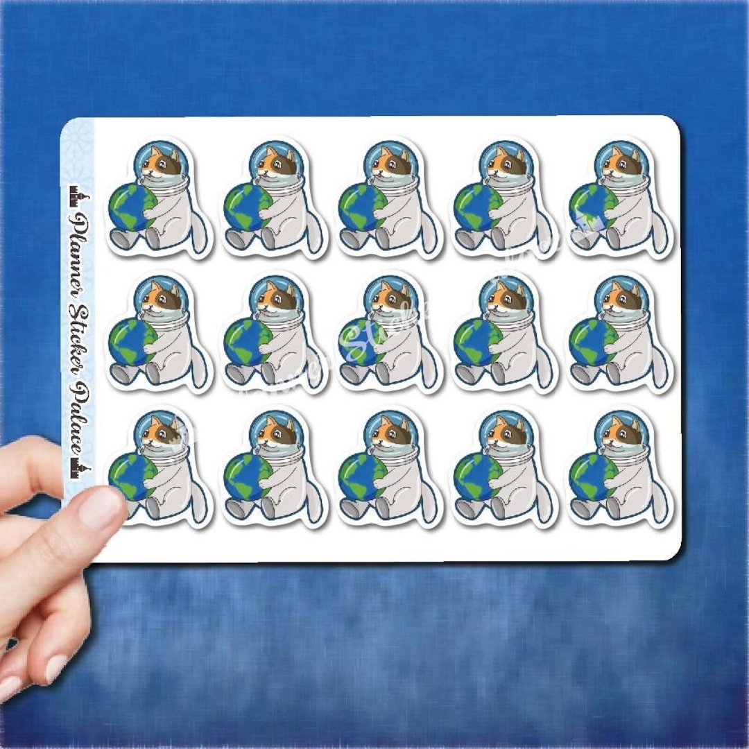 Spacecat Stickers Space Cat Sticker Cute Space Cat Funny - Etsy