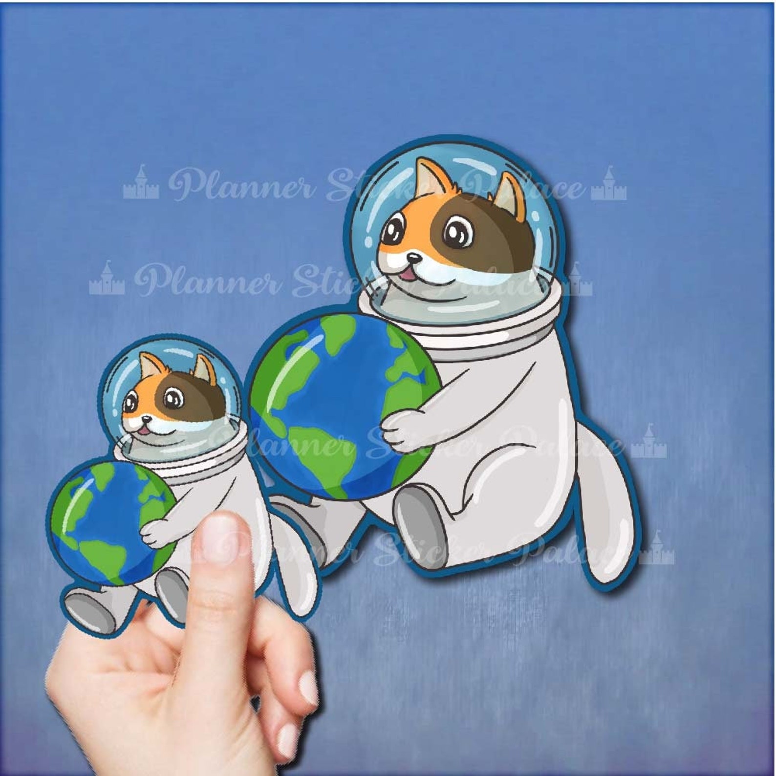 Spacecat Stickers Space Cat Sticker Cute Space Cat Funny - Etsy