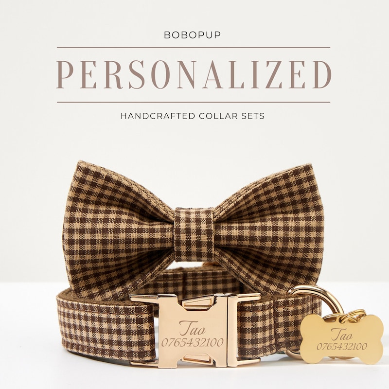 Plaid Collar for Girls - Etsy