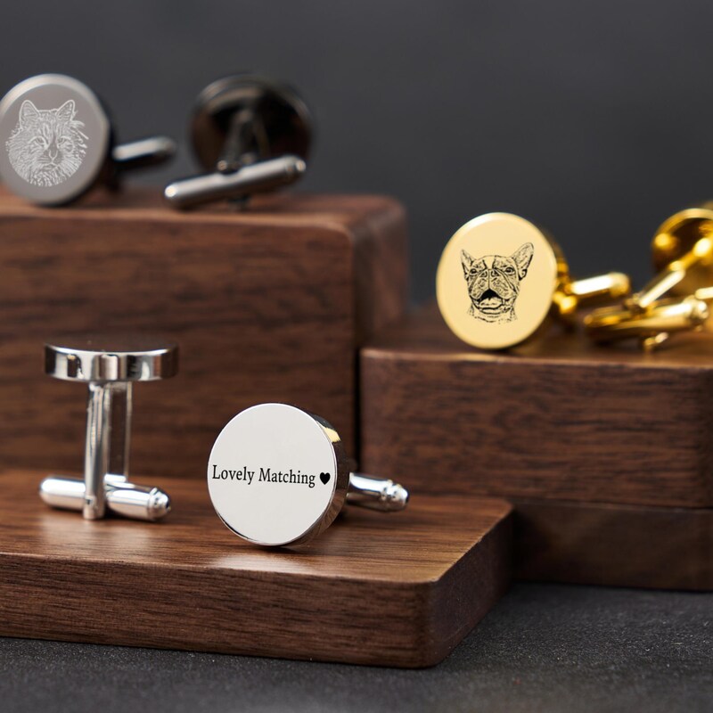 Custom Dog Cufflinks - Etsy