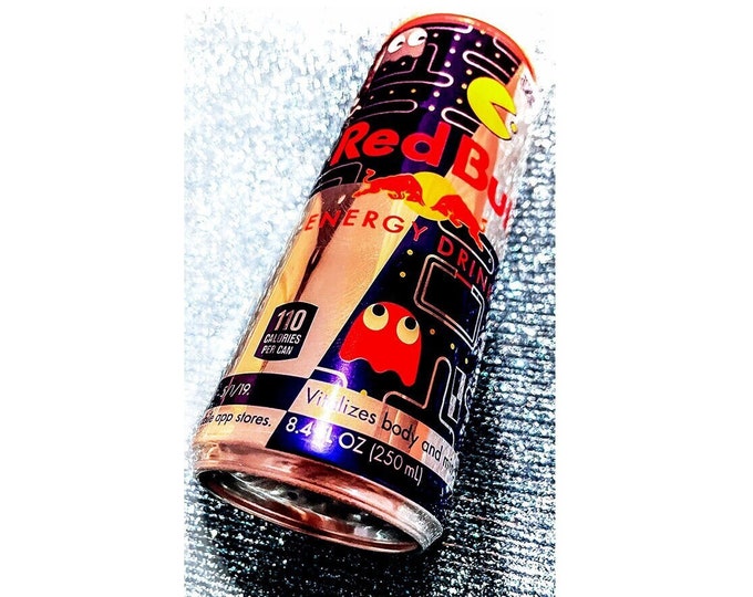 Red Bull Pac-man Limited Edition Empty 12oz Energy Drink - Etsy