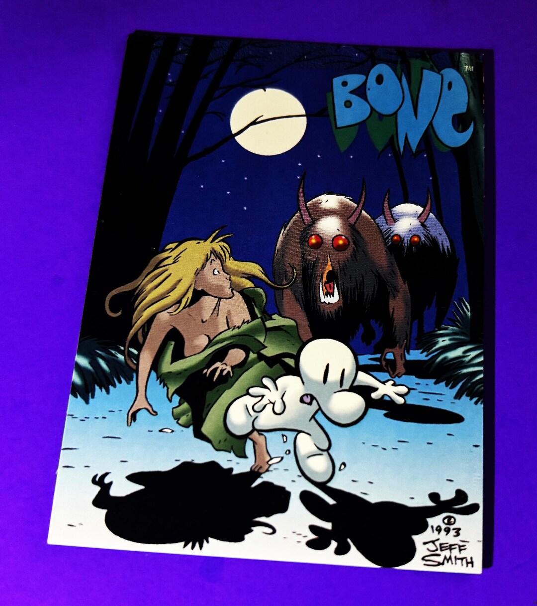 Jeff Smith's BONE, Wizard (1993) Image Comics, Creator's Portfolio Trading Promo Card* W/top ...