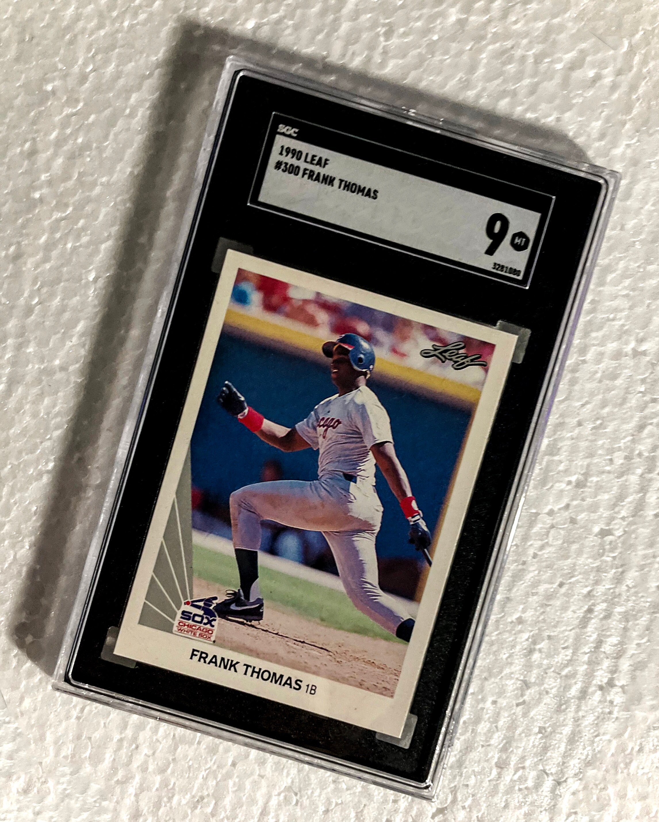 Frank Thomas A.K.A 'big Hurt' (1990) Iconic Leaf Rookie (RC) Graded SGC ...