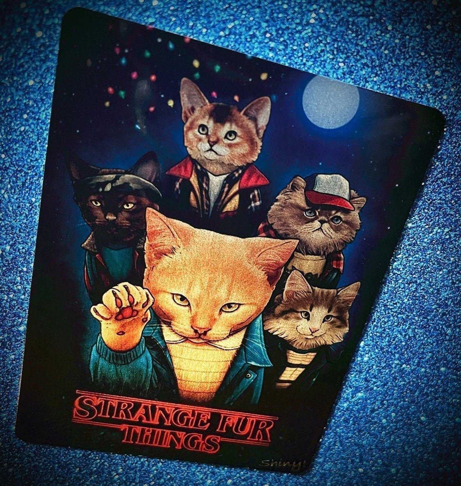 Stranger Things/Strange Fur Things Cats 3D lenticular | Etsy