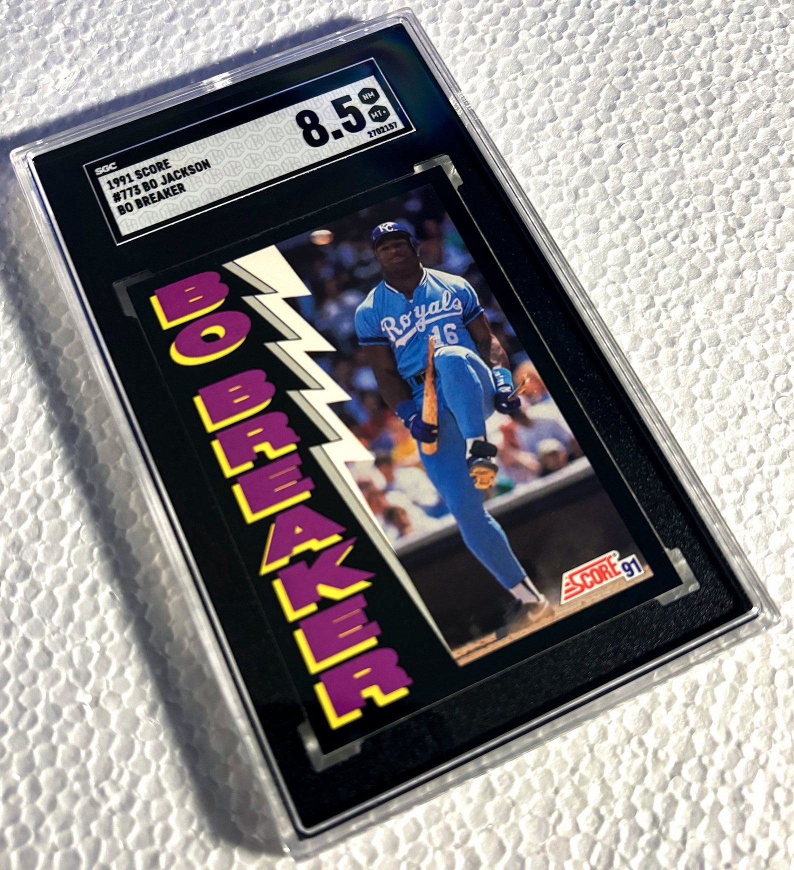 Bo Jackson 1991 Score: Iconic Bo Breaker Card, Graded by SGC NM MT 8.5 ...