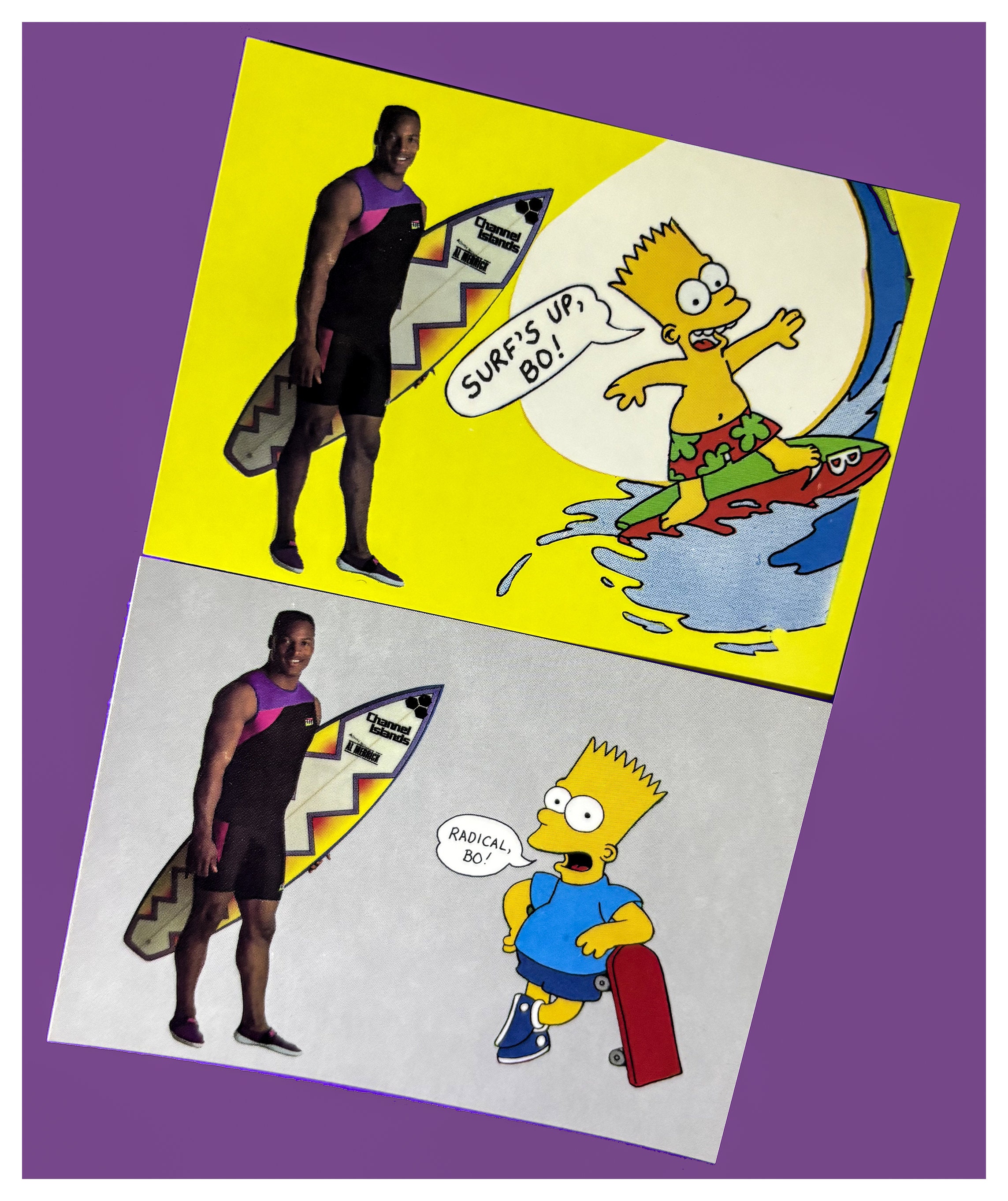 Bo Jackson & Bart Simpson: Bo Knows Surf's up Bo Radical Bo Free ...
