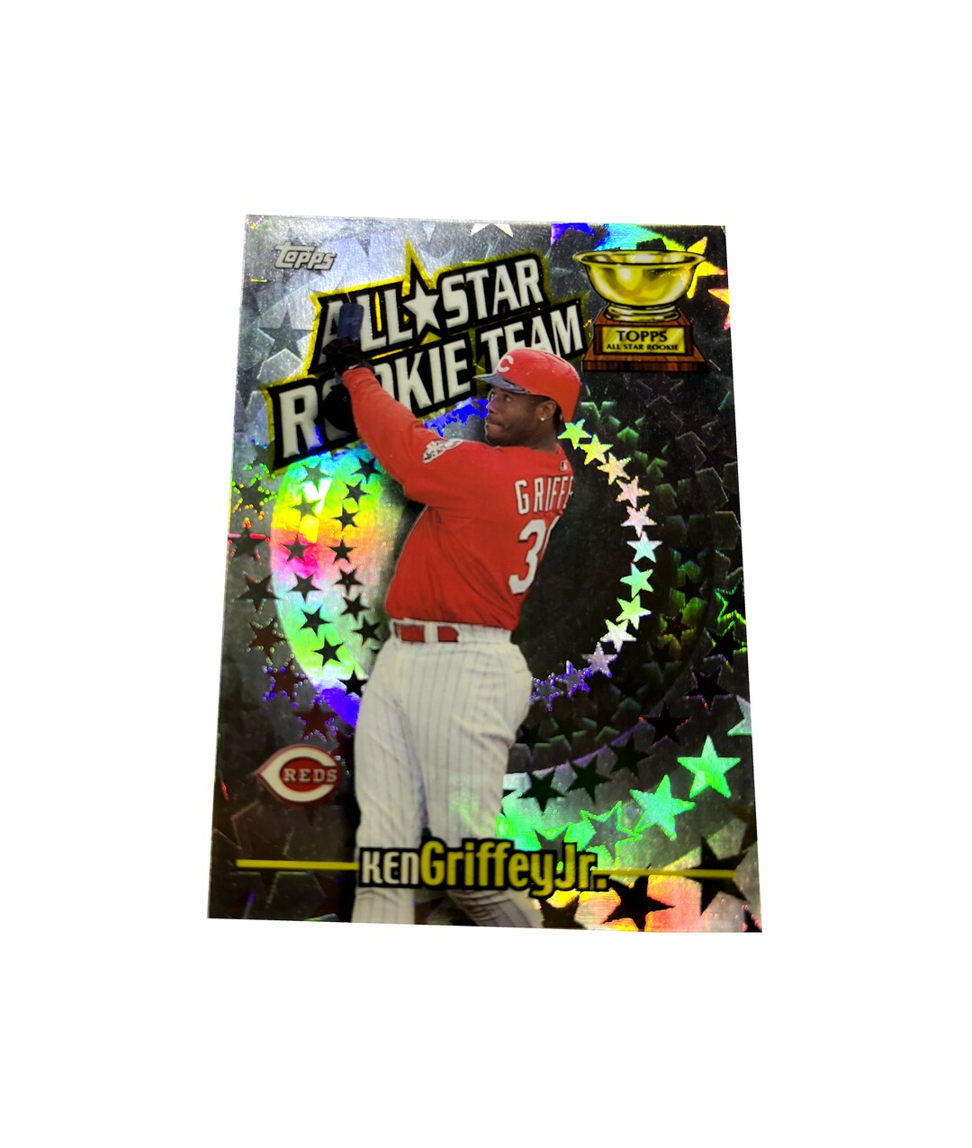 Ken Griffey Jr. All-star Rookie Team, Topps Chrome 2000 Silver Etched ...