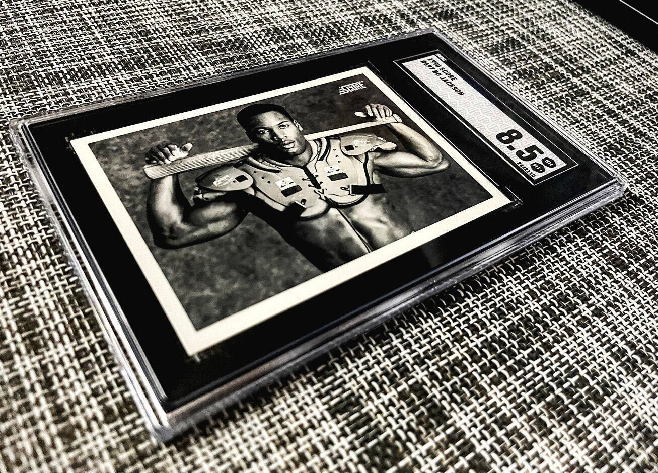 Bo Jackson Iconic Score 1990 Baseball/football Card Graded - Etsy