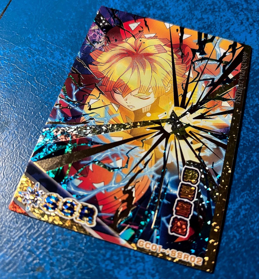Demon Slayer Agatsuma Zenitsu Silver Atlas of God W/top Loader* SSR ...