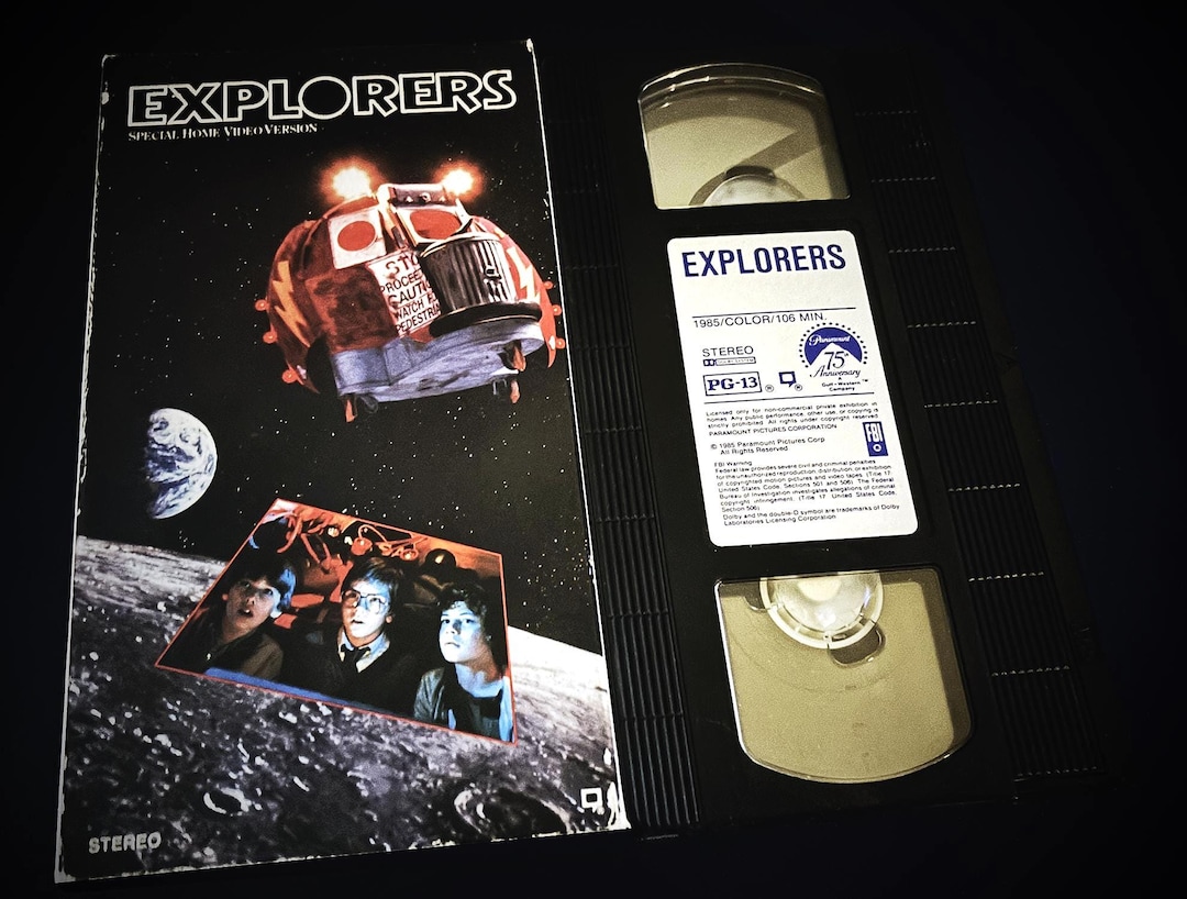 Explorers (1985) on VHS, Ethan Hawke, River Phoenix, Paramount, Very ...