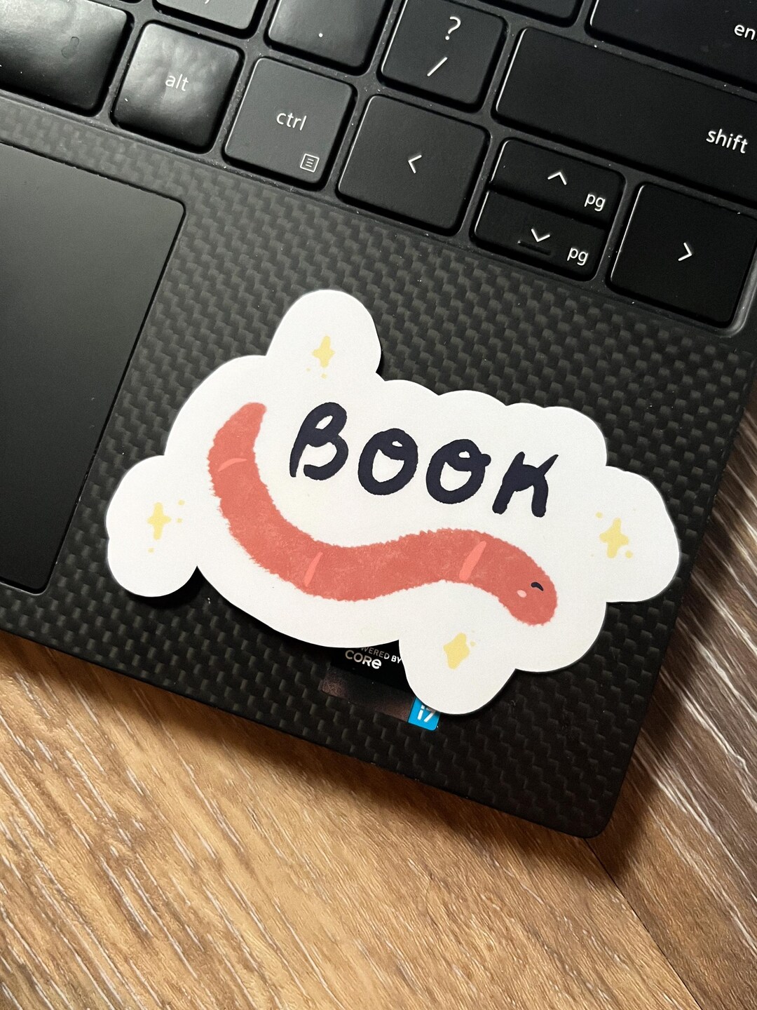 Book Worm Sticker for Book Club - Etsy