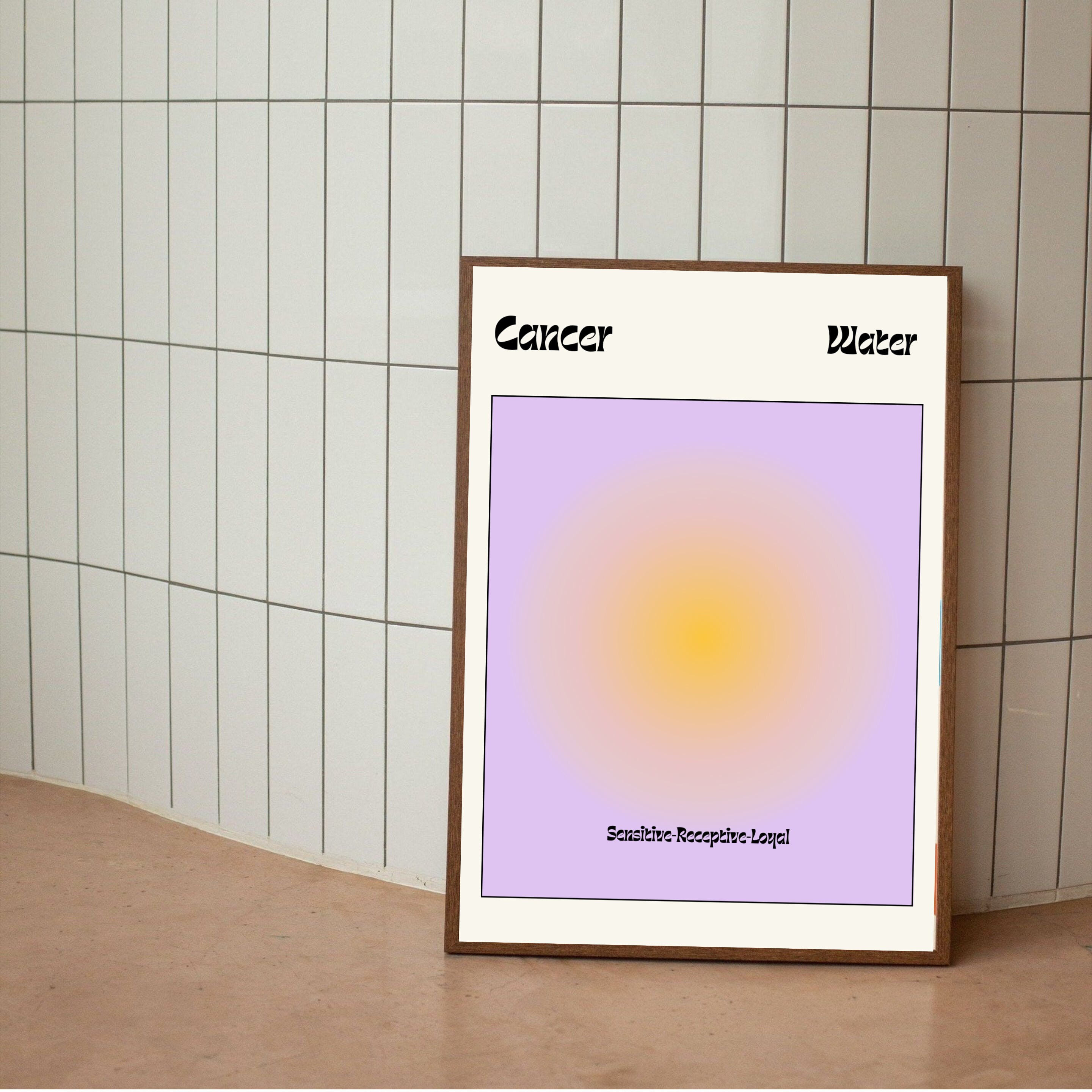 Cancer Wall Art, Zodiac Sign, College Dorm Poster, Cancer Print, Zodiac ...