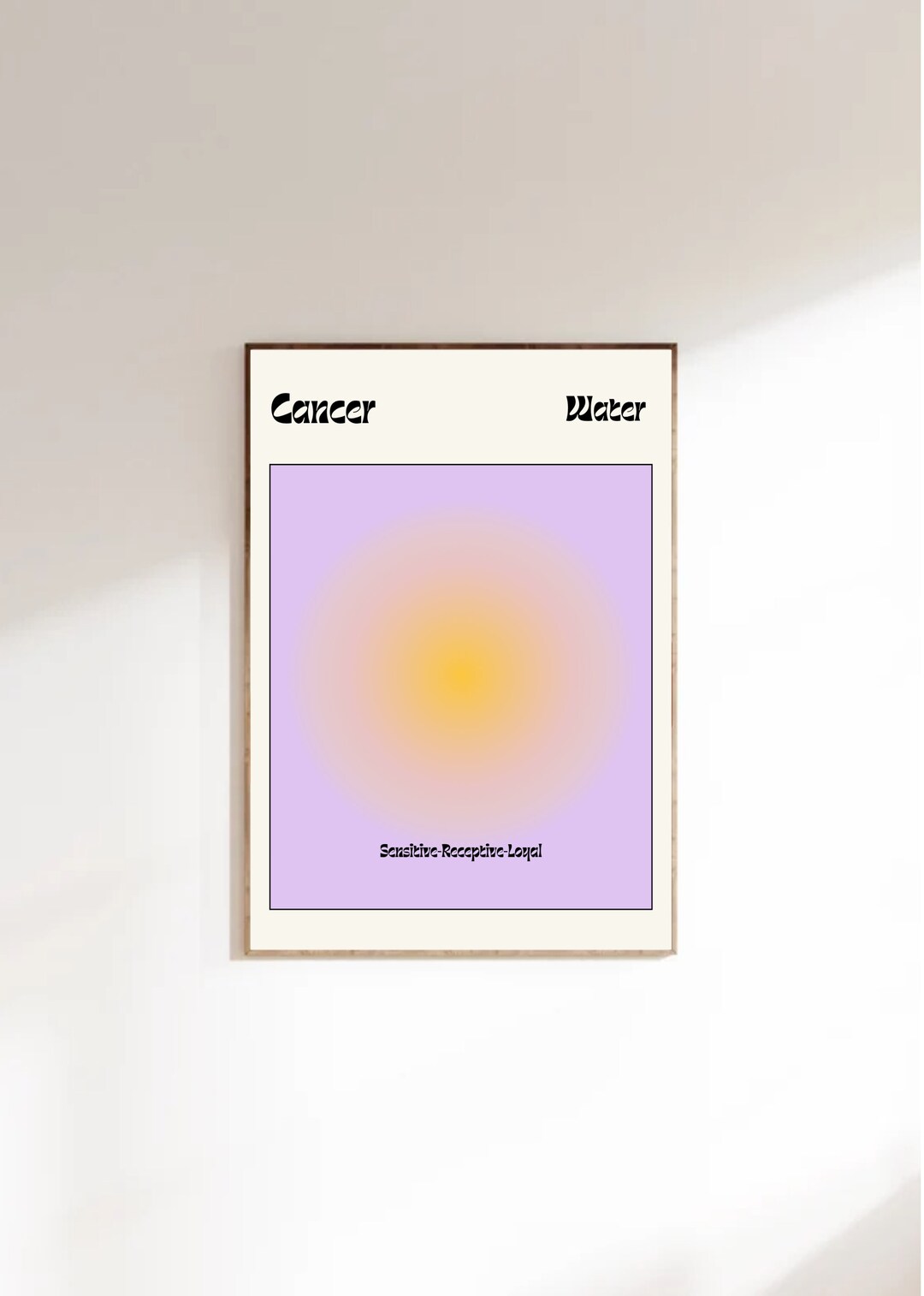 Cancer Wall Art, Zodiac Sign, College Dorm Poster, Cancer Print, Zodiac ...