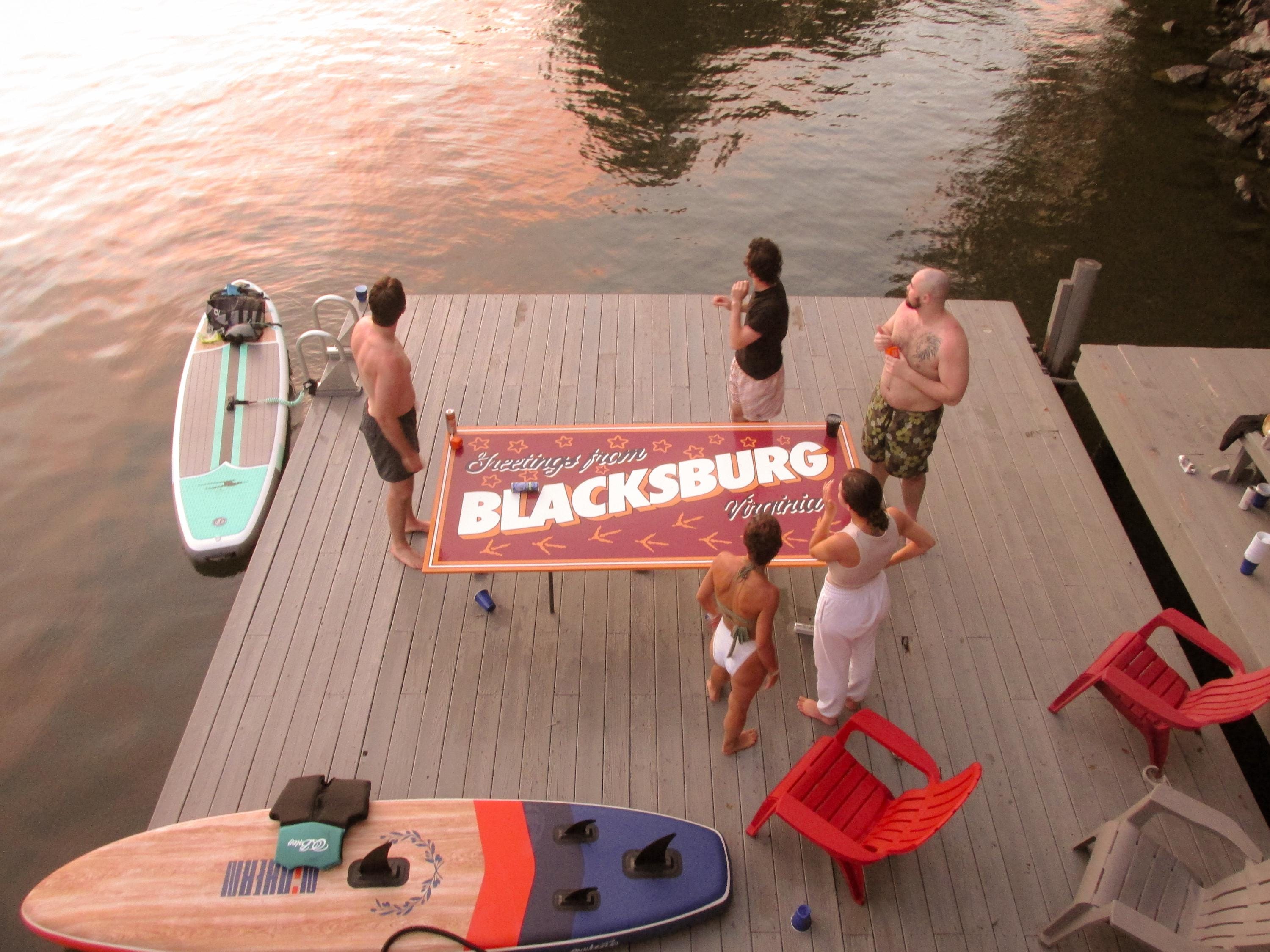 Custom Beer Die Table Top - 8x4 Frat Party Table - Personalized College ...