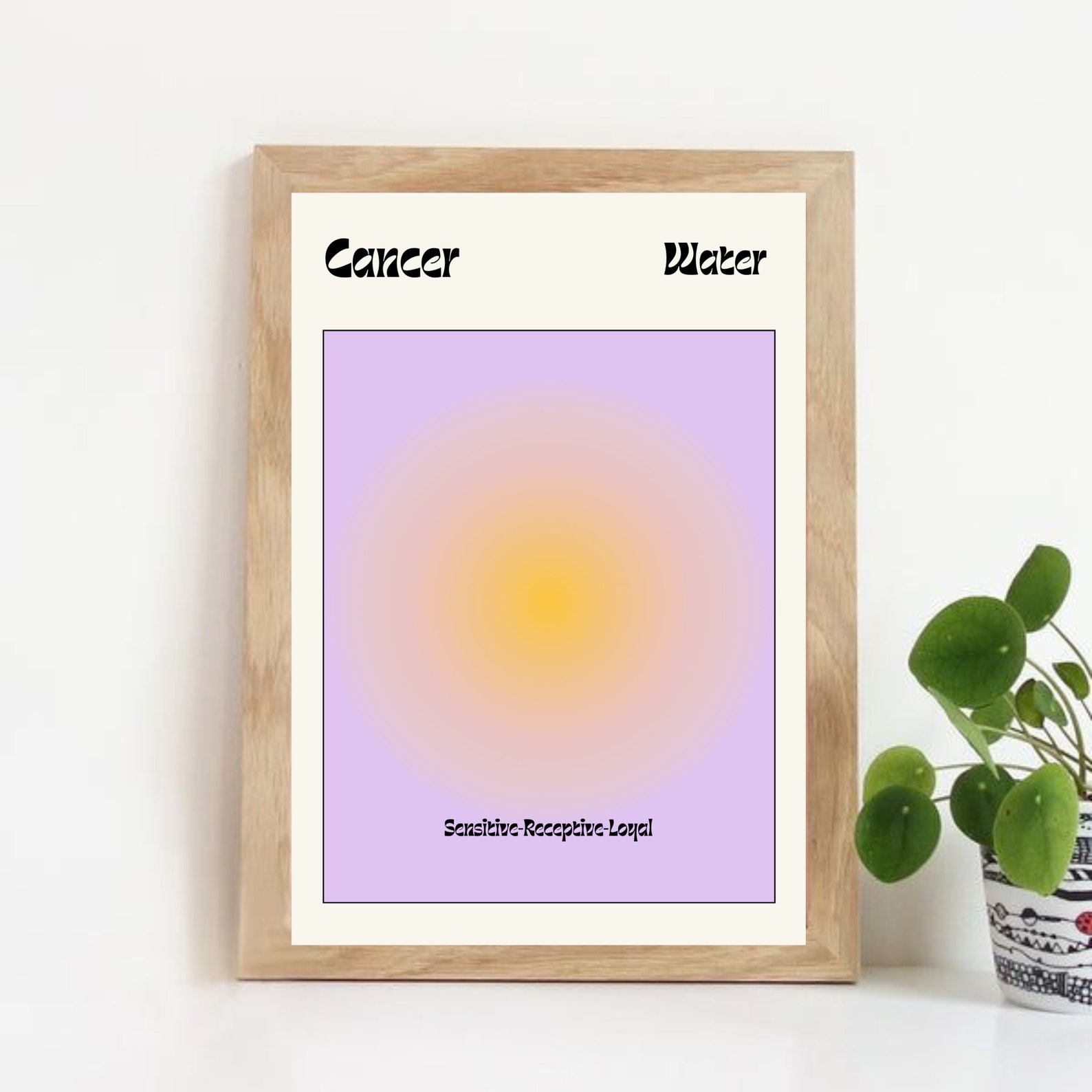 Cancer Wall Art, Zodiac Sign, College Dorm Poster, Cancer Print, Zodiac ...
