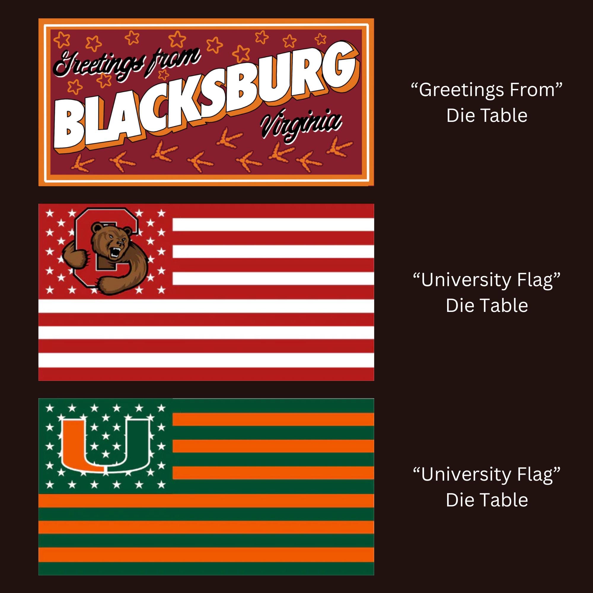 Custom Beer Die Table Top - 8x4 Frat Party Table - Personalized College ...