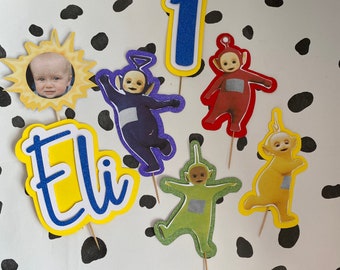 Teletubbies Cupcake Toppers - Etsy UK