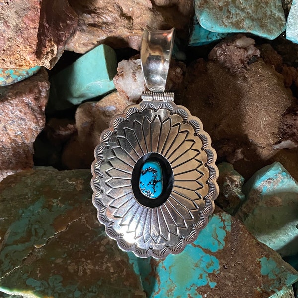 Turquoise Shadow Box Pendant - Etsy