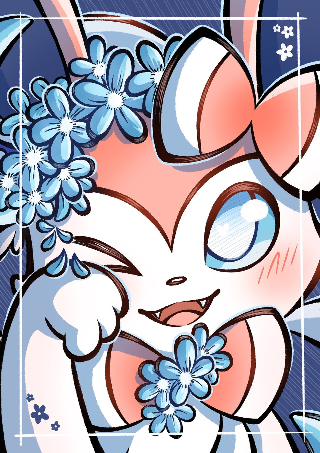 Sylveon - Print - Etsy