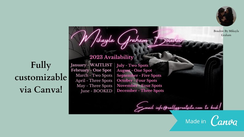 Boudoir Facebook Group Cover Photo, CANVA Template, INSTANT DOWNLOAD ...