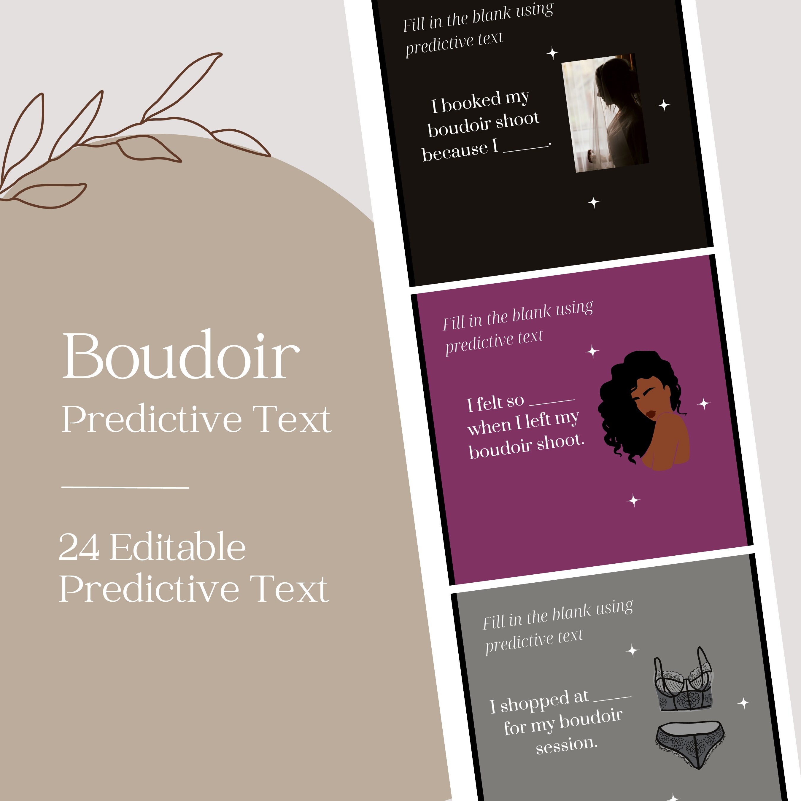 Boudoir Predictive Text Posts for Facebook Group, Boudoir Facebook ...