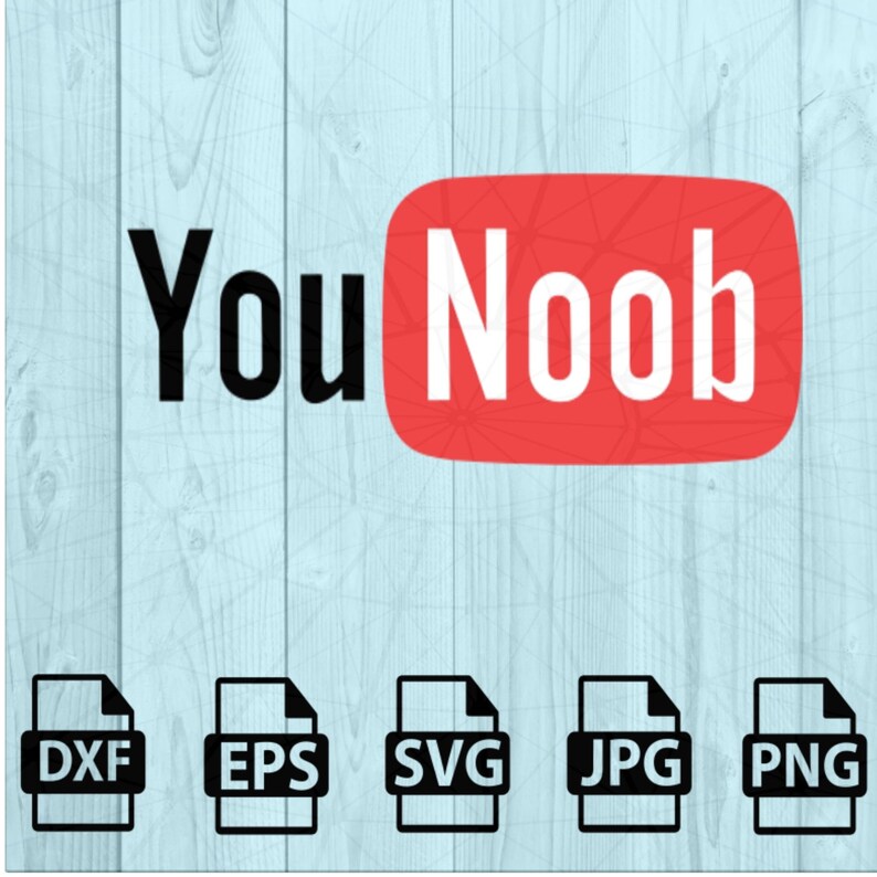 Logo fun logo youtube noob logo svg download logo fun | Etsy