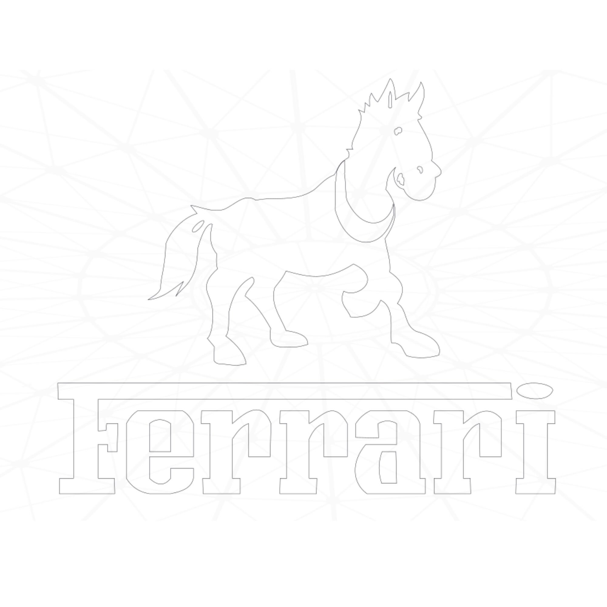 Logo Fun Ferrari, Desing Ferrari Logo Fun, Desing Donkey Logo, Ferrari ...