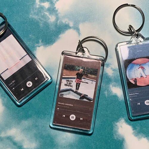 Custom Spotify Song Keychain | Etsy
