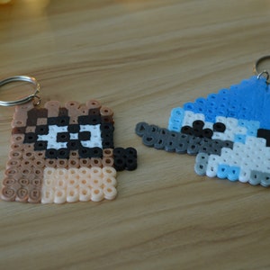 Regular Show Mordicai and Rigby Face Keychains - Etsy