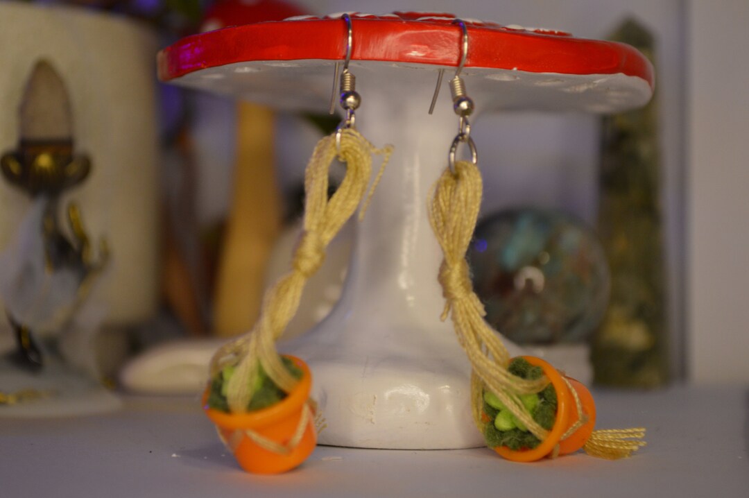 Hanging Plant Earrings - Etsy
