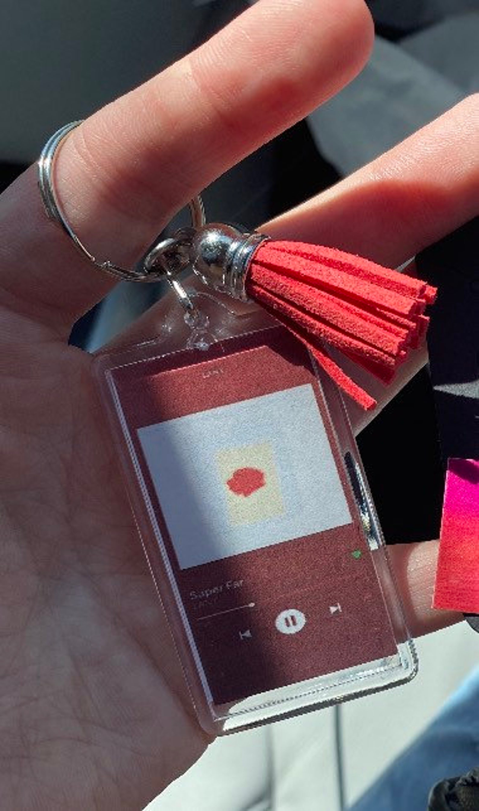 Custom spotify song keychain | Etsy