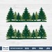 Fir Forest Tree Line Silhouette Svg Winter Season Fir Trees Svg Forest ...