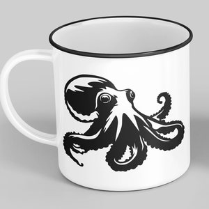 Octopus Detailed Silhouette Clipart Design Svg Cut File for - Etsy