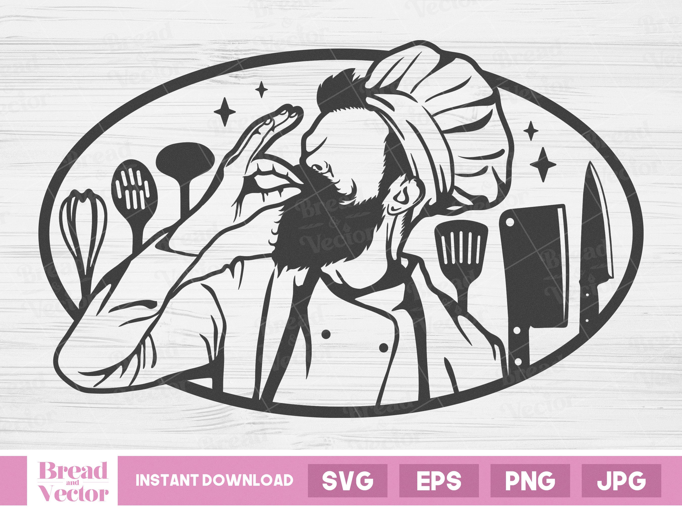 Chef Svg Cook Svg Kitchen Tools Svg Chef Dad Svg Chef - Etsy