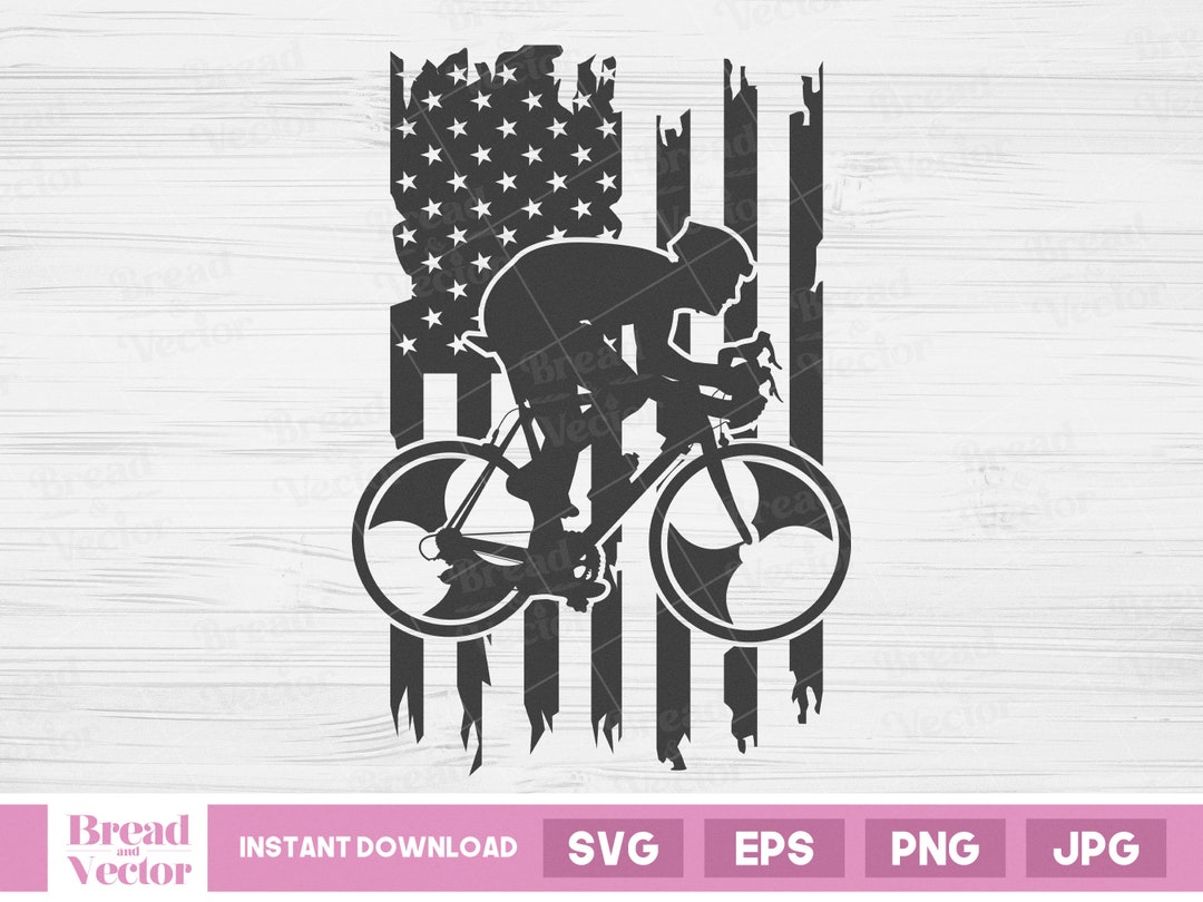American Cyclist Svg, US Cyclist Svg, Cyclist Svg, Roadbike Svg ...