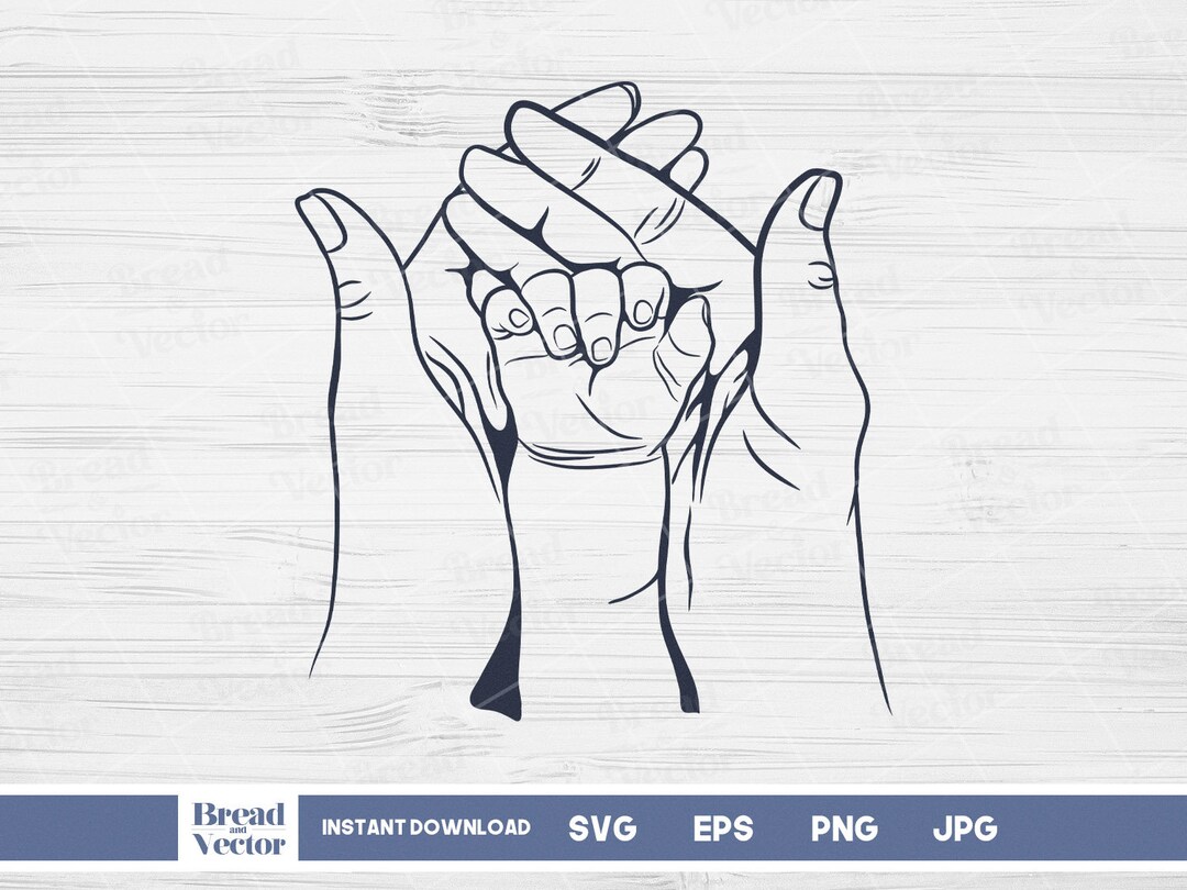 Family Hands Design Svg Mom Dad Baby Hands Svg Mother Father Child Hand ...