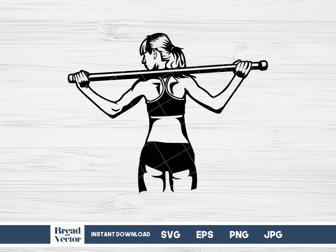 Female Fitness SVG: Woman Workout Gym Design (digital Download) - Etsy