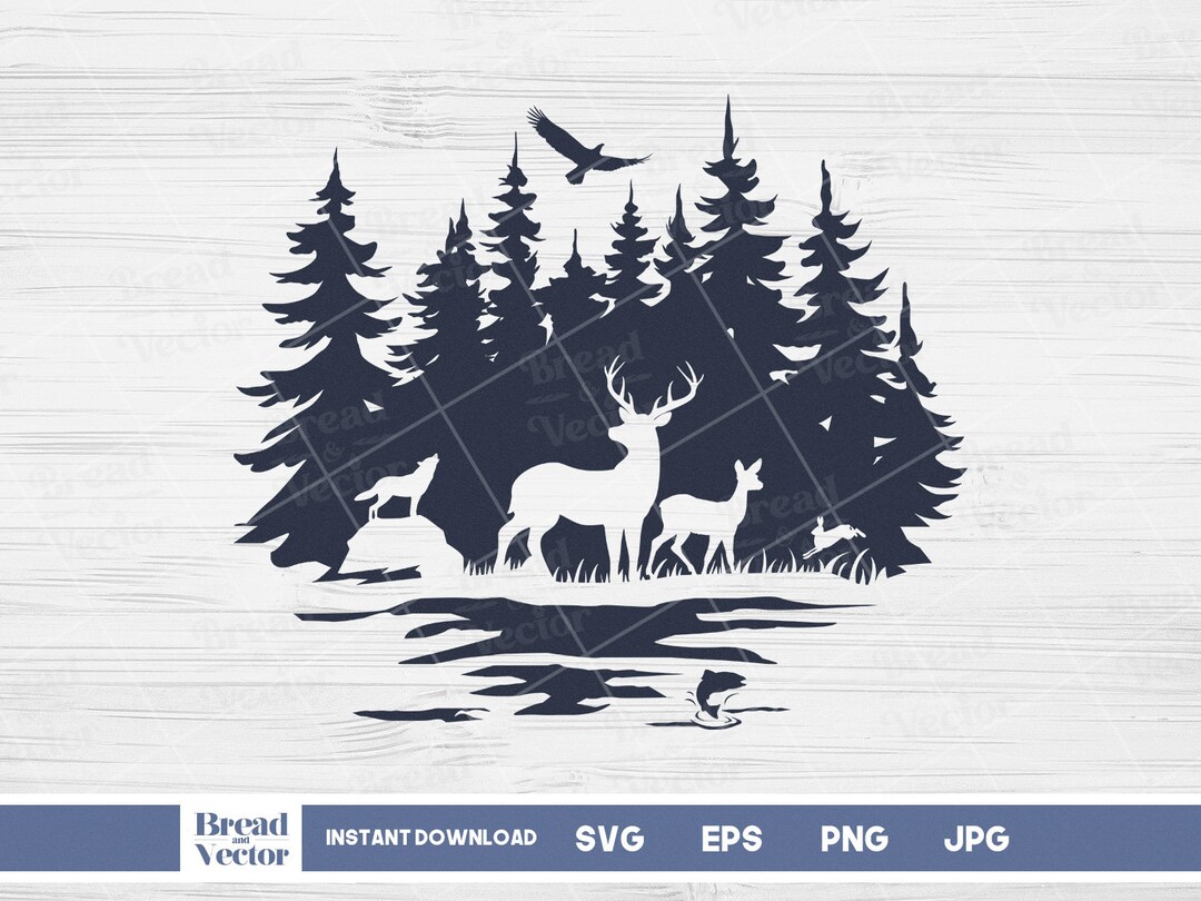 Wild Animals Svg Forest Animals Svg Wilderness Svg Born to Be Wild ...