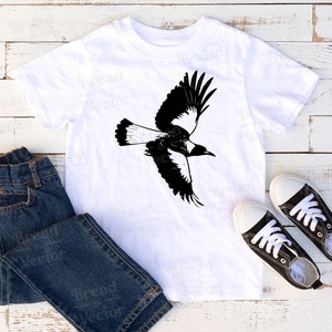 Magpie Bird Svg - Png - Eps - Jpeg | Magpie Bird Clipart Design Cutfile ...