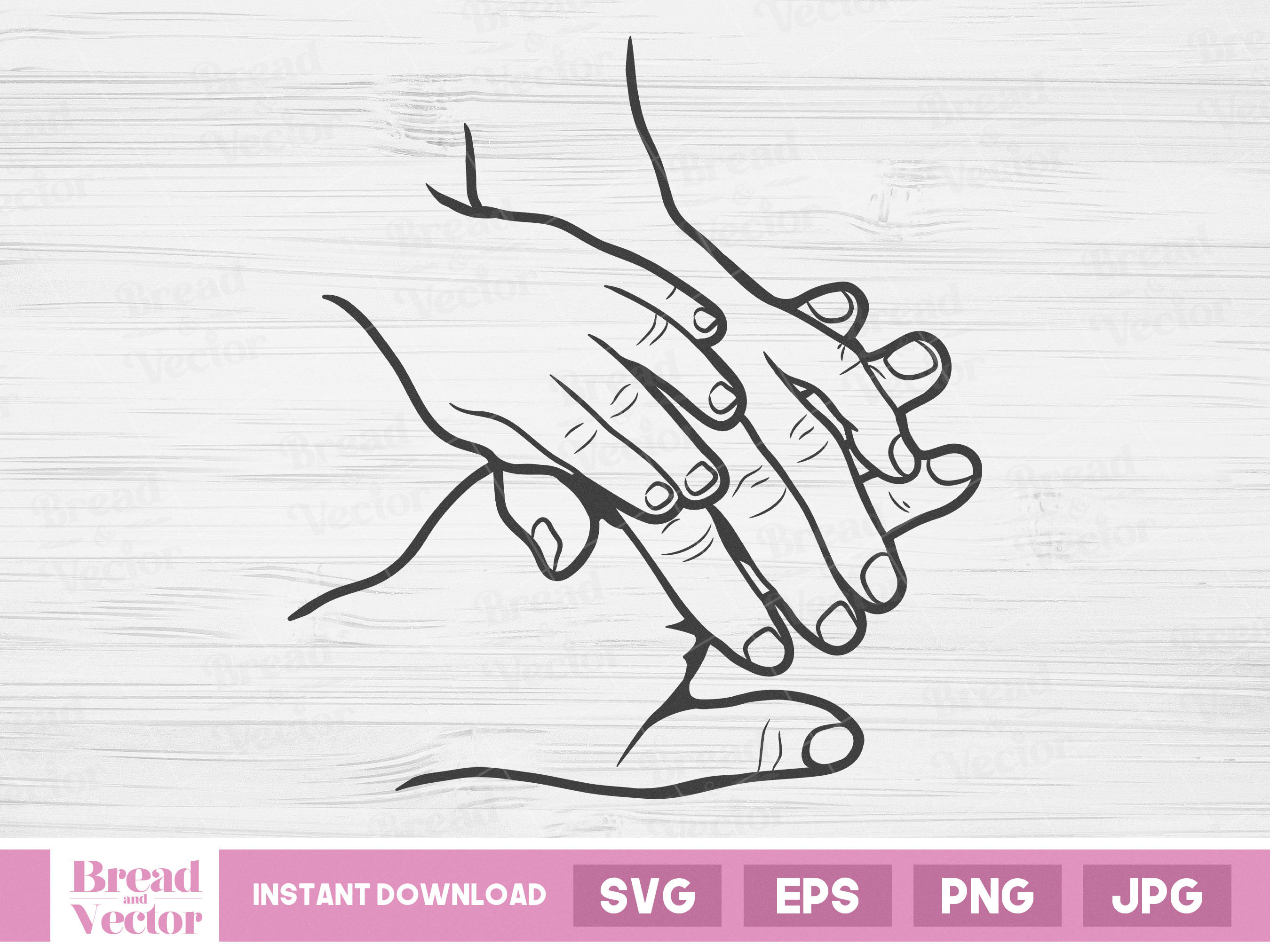 Family Hands Svg Family Hands Line Art Svg Mom Dad Kid - Etsy