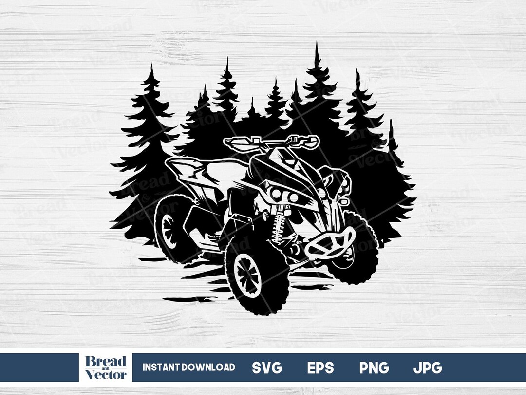 ATV Trail Riding Svg, ATV off Road Svg, ATV Adventure Riding, Design ...