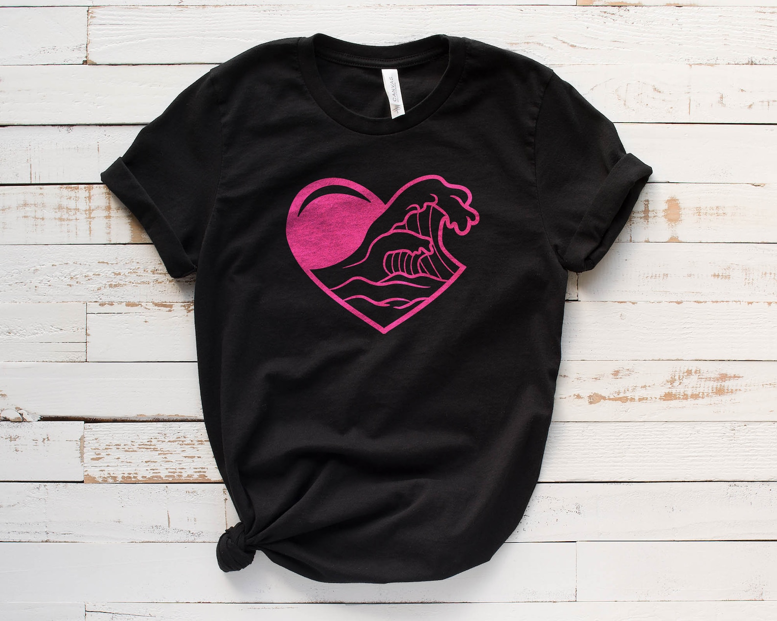 Wave Heart Svg Heart Waves Clipart Love Surfing Svg Love | Etsy