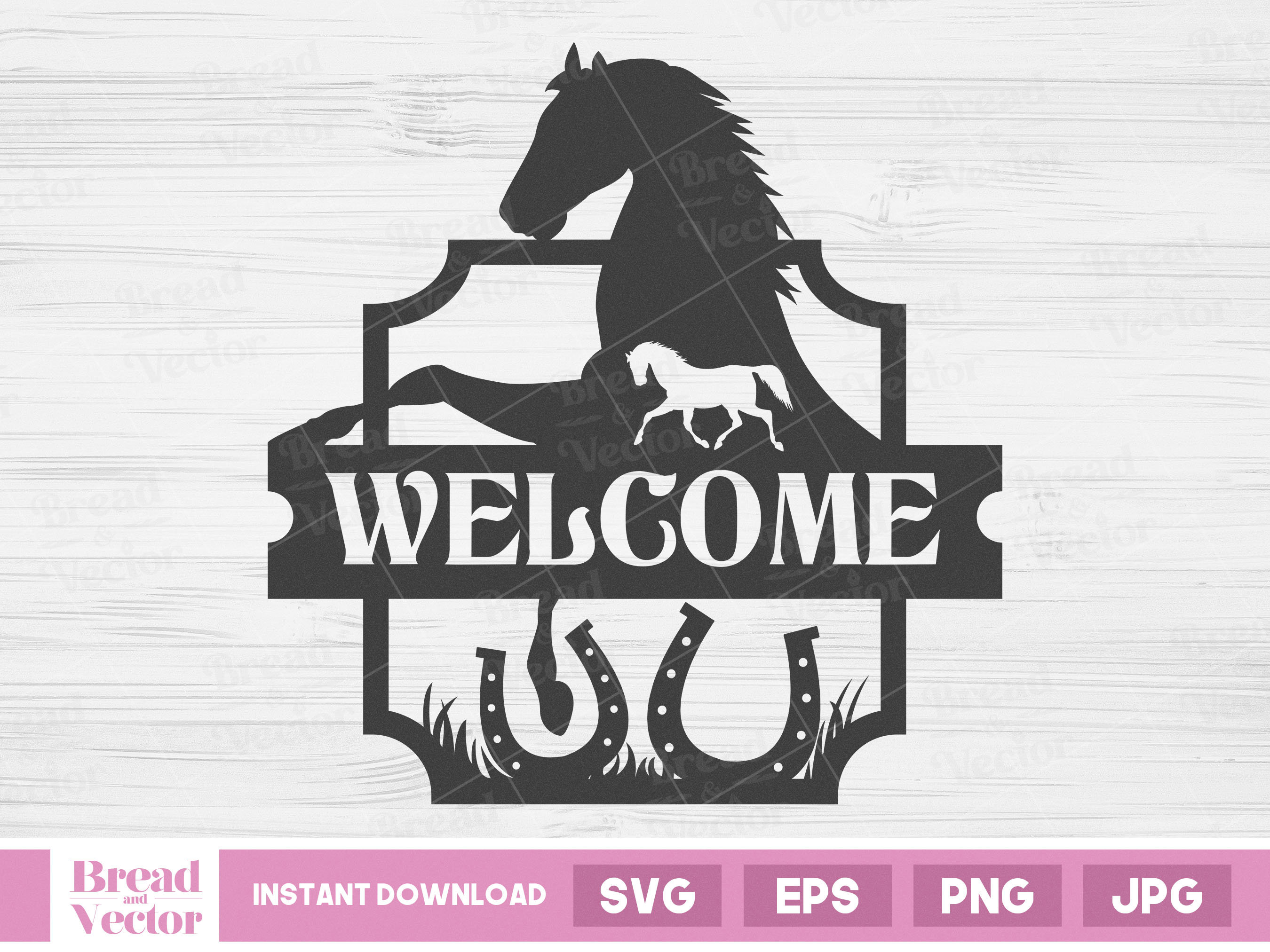 Horse Ranch Welcome Sign Svg Horse Ranch Gate Welcome Sign - Etsy