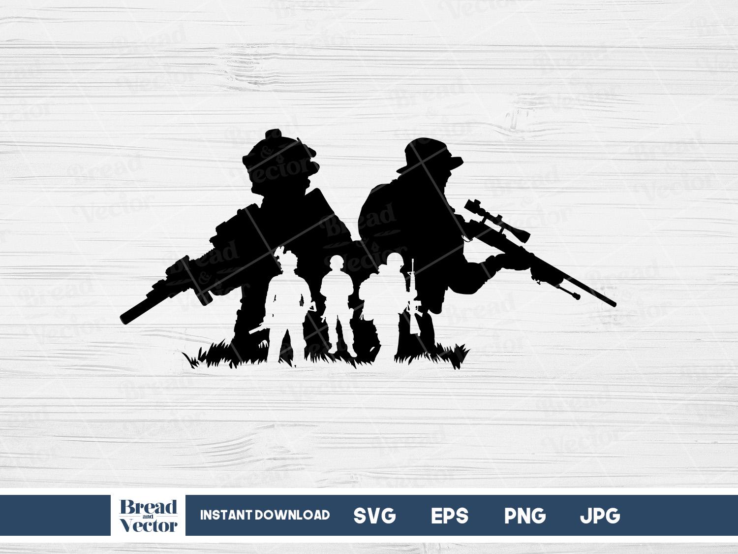 Special Force Svg, Army Svg, Soldiers Silhouette, Special Ops, Design ...